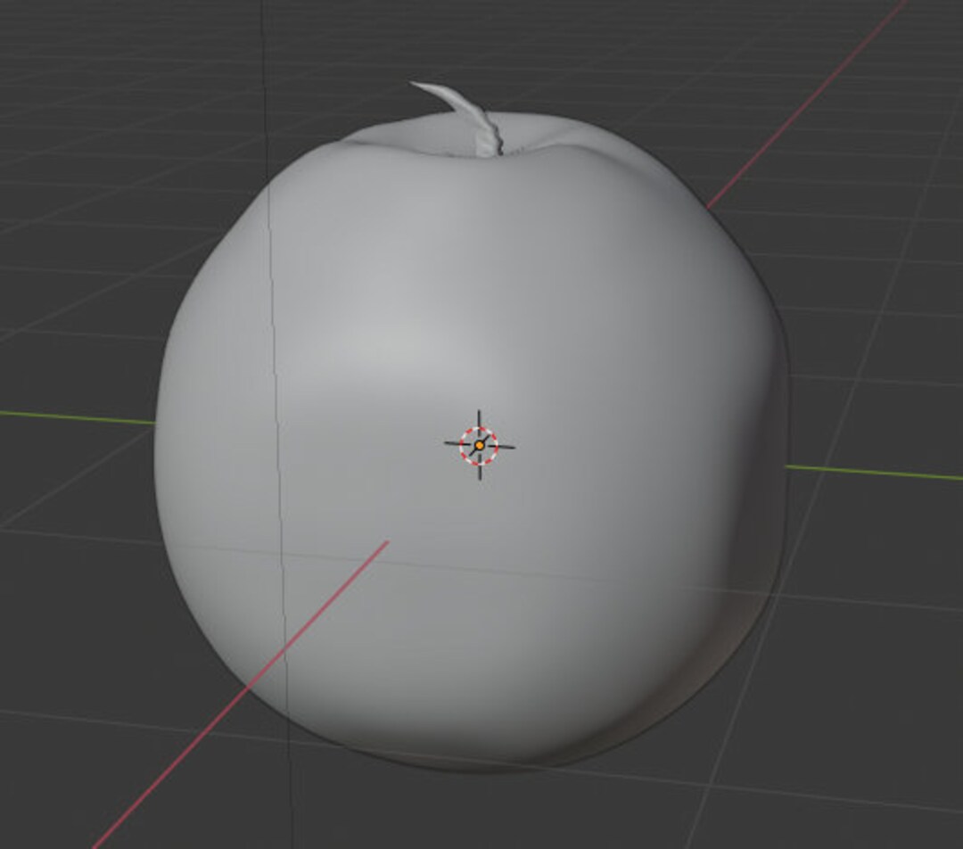Apple 3D Model - Etsy