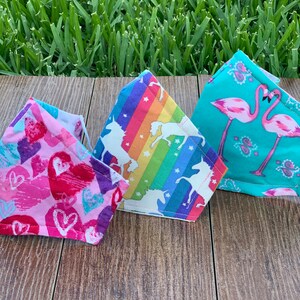 Cute Fun Quirky Face Masks Girly Face Masks Hearts Face - Etsy
