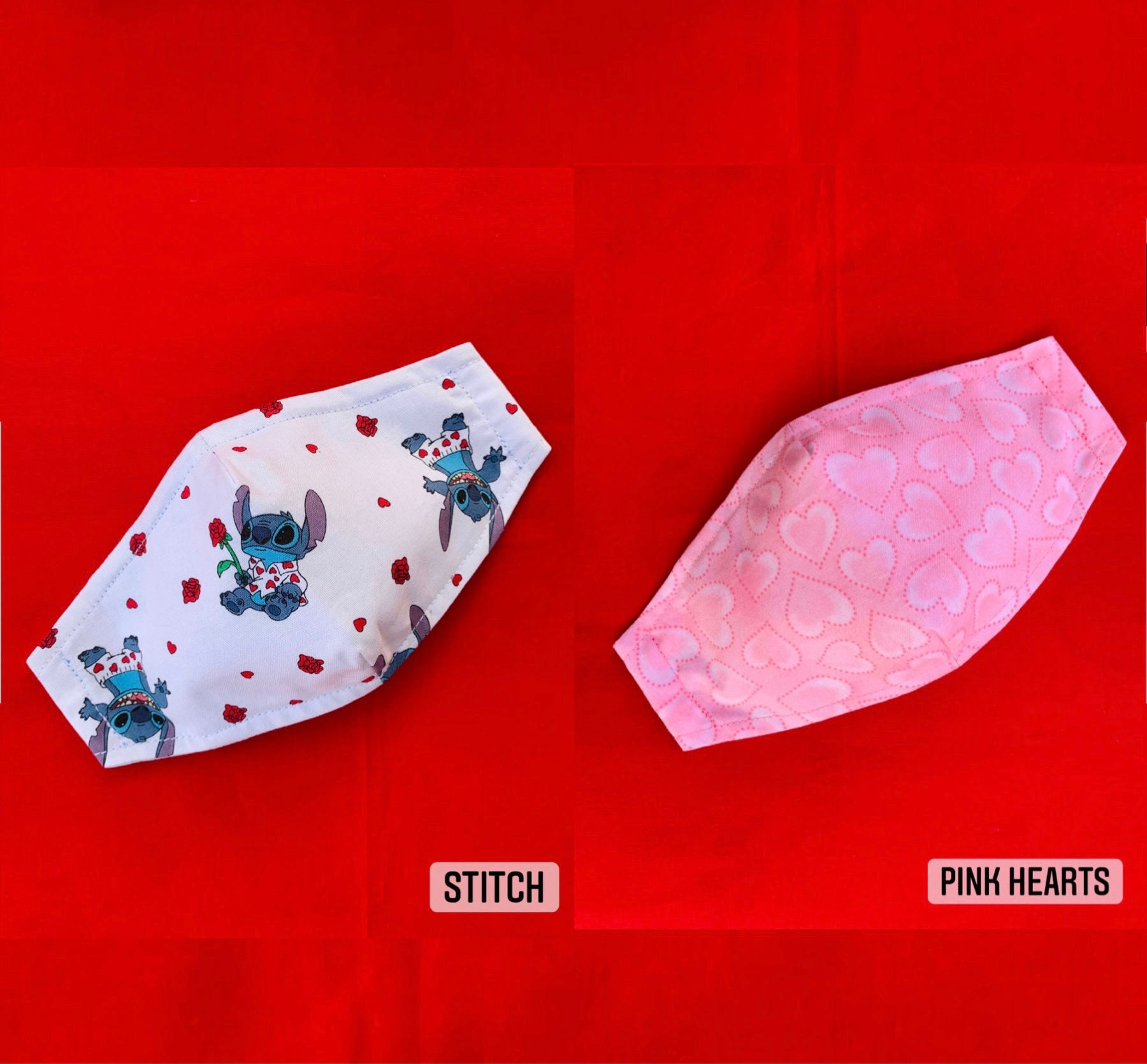 Disney Valentine's Day Masks Disney Masks 3ply Nose | Etsy