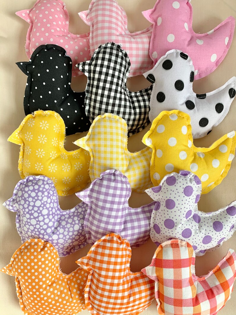 Spring Farmhouse Decor Easter Decor Fabric Chicks Easter - Etsy