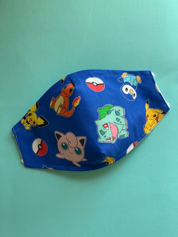 Pokémon Face Masks Pikachu Masks Character Themed Face | Etsy