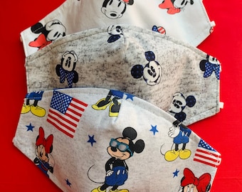 Red White Blue Mask | Etsy