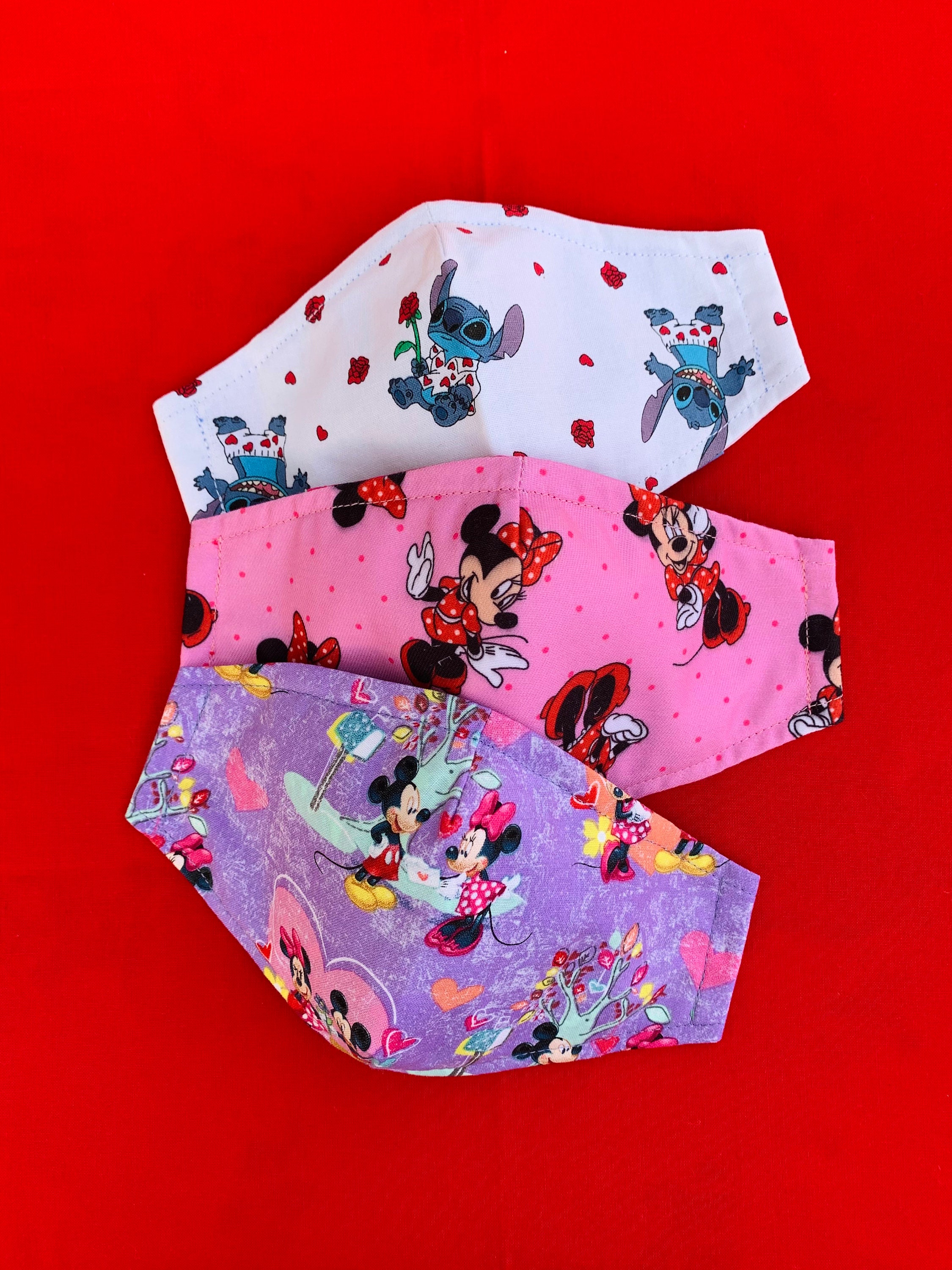 Disney Valentine's Day Masks Disney Masks 3ply Nose | Etsy