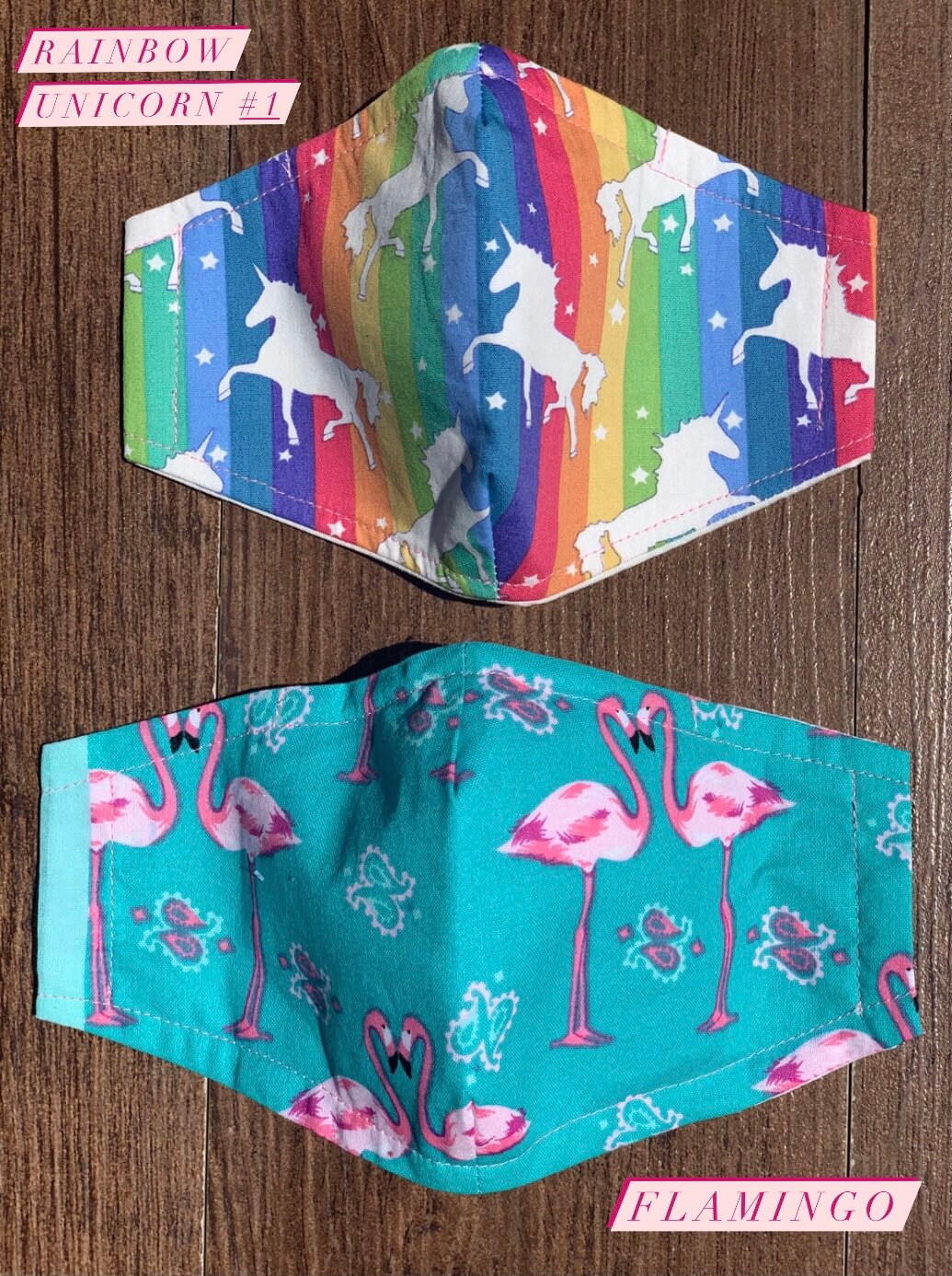 Cute Fun Quirky Face Masks Girly Face Masks Hearts Face | Etsy