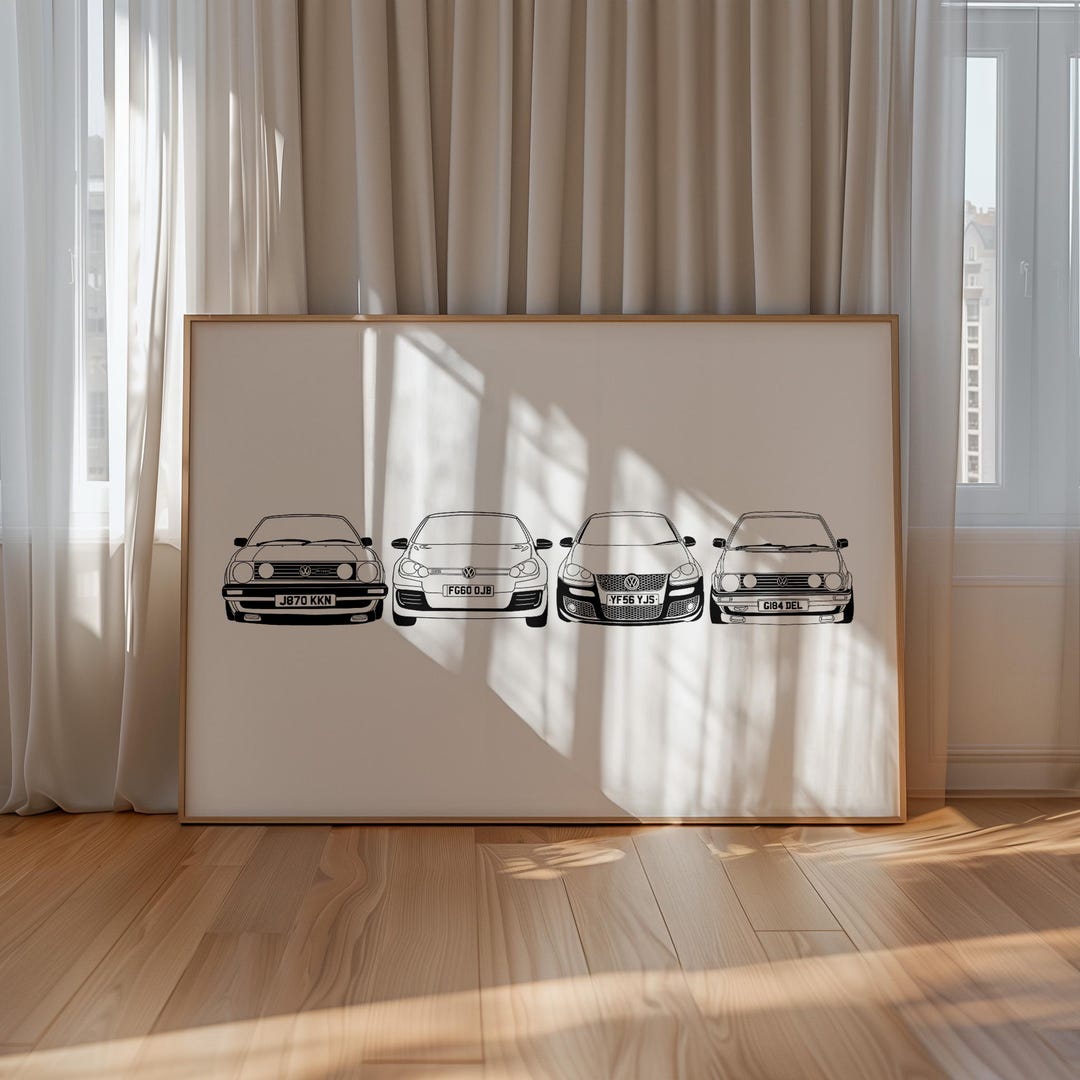 Custom Car Illustration : Cars Portrait - Drawing From Photo - Custom ...