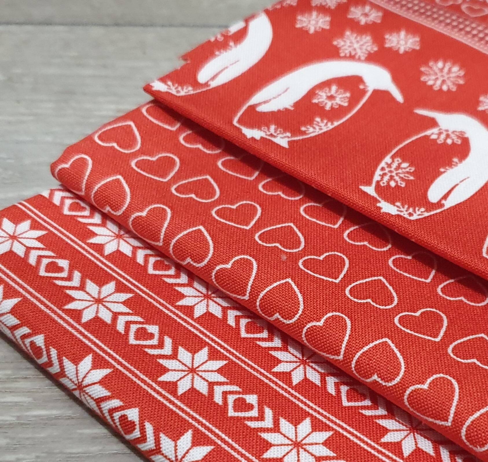 Christmas Fat Quarters Bundle Nordic Christmas Fabric Etsy