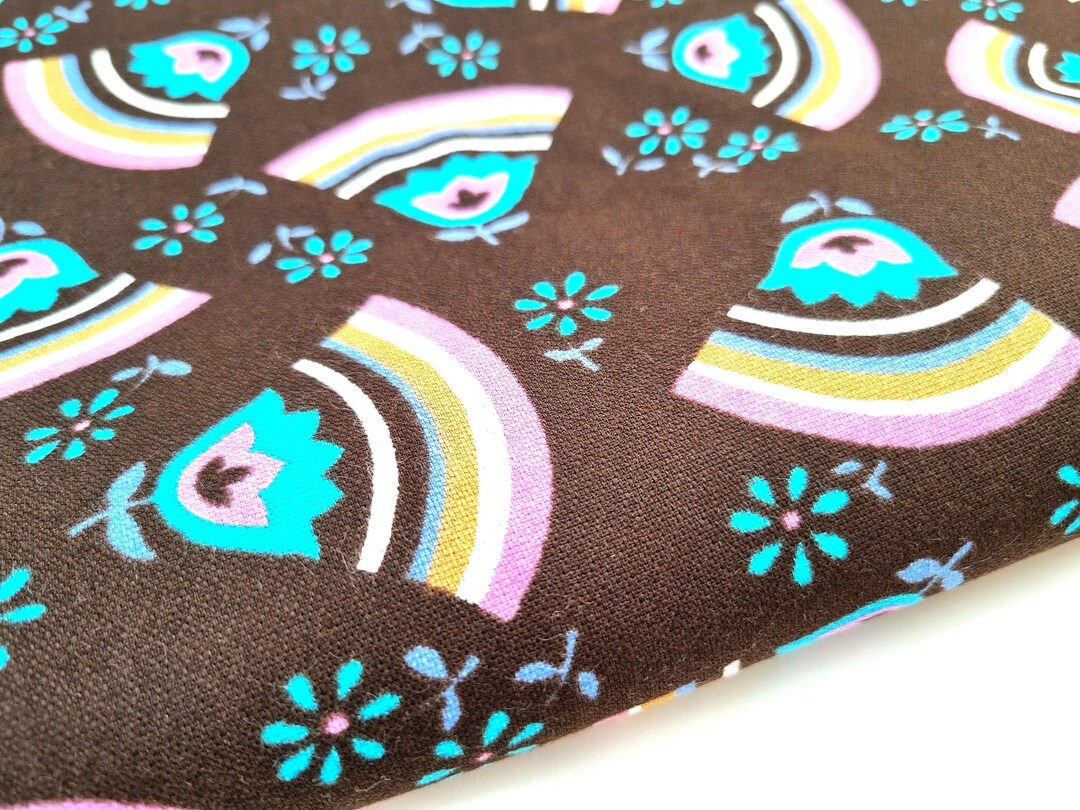 Vintage Fabric, 70s Fabric New Unused, Retro Fabric, Midcentury Fabric ...