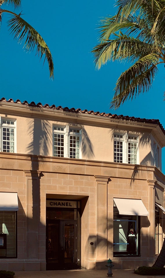 Chanel Store Front West Coast Digital Print Tropical and | Etsy