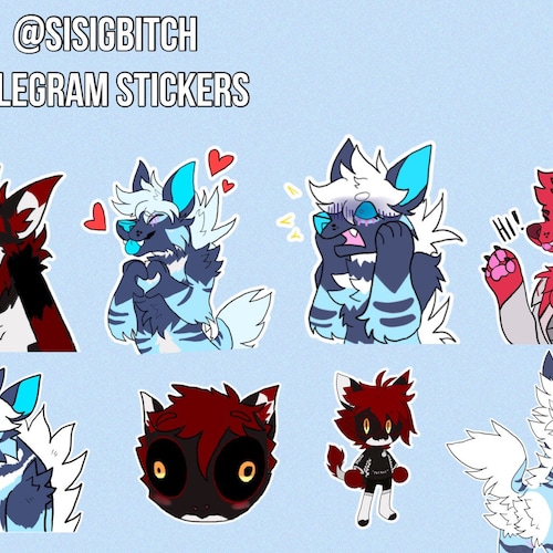 Canine YCH Telegram Sticker Base P2U Base - Etsy Australia