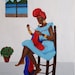 Haitian Art, Catherine Flon, Original Acrylic Painting With Sand, 24x36 ...