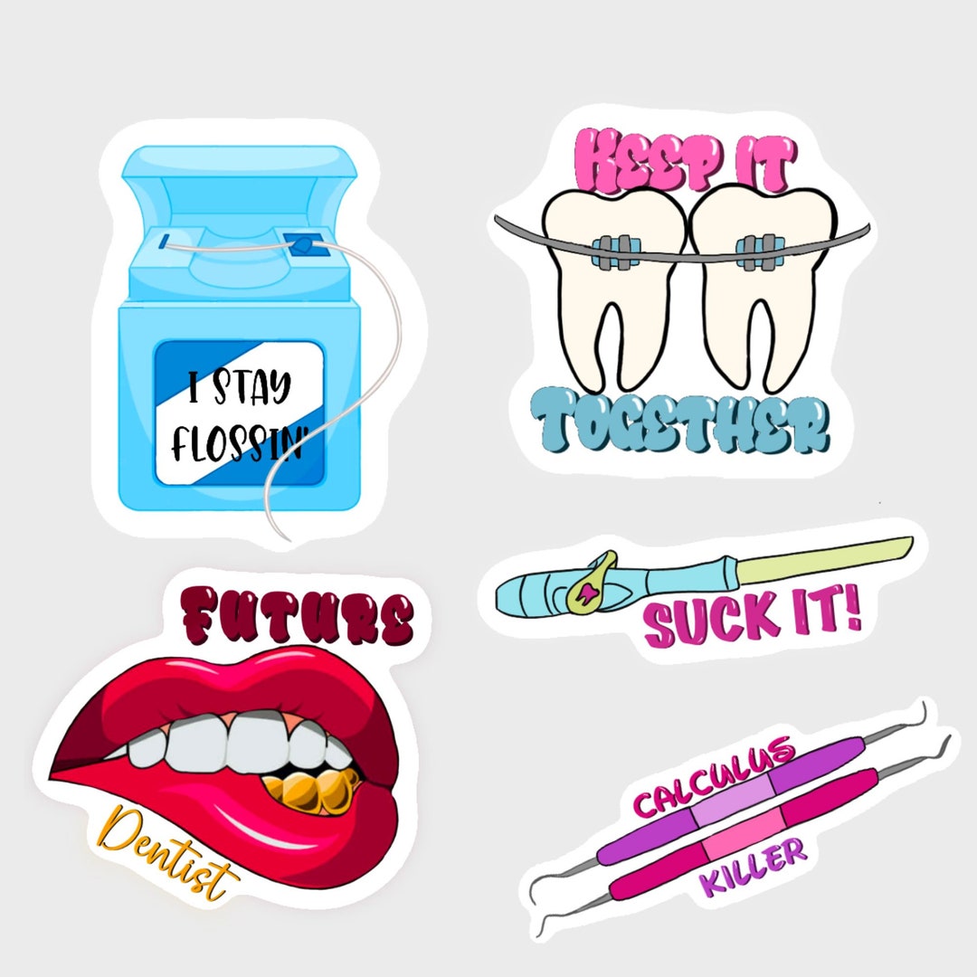 Dentist Stickers for Laptops and Journals, Medical Stickers Funny ...