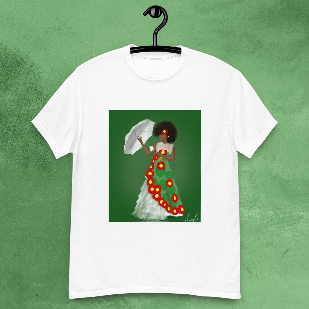Suriname Art Graphic T-shirt, Surinamese Flag, Surinamese Dress, Fine ...