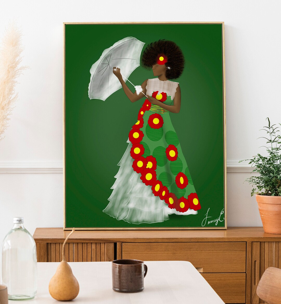 Suriname Art Print, Traditional Dress, Giclée Quality - Etsy