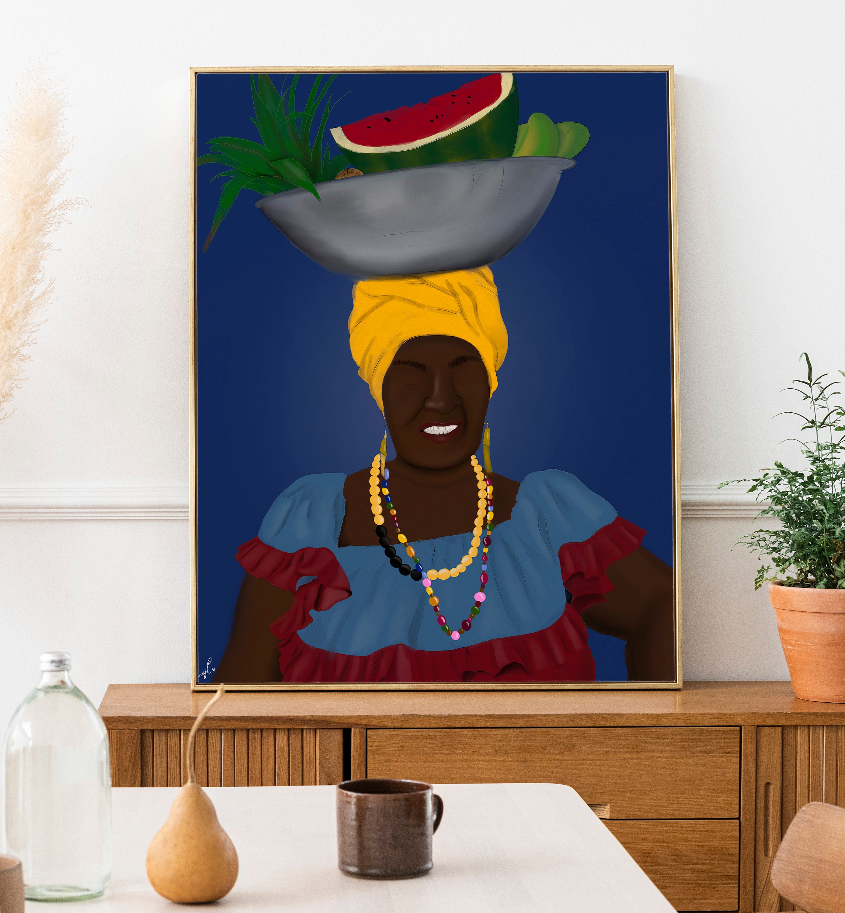 Haitian Art Set of 6 Prints Digital Download Gallery Wall - Etsy