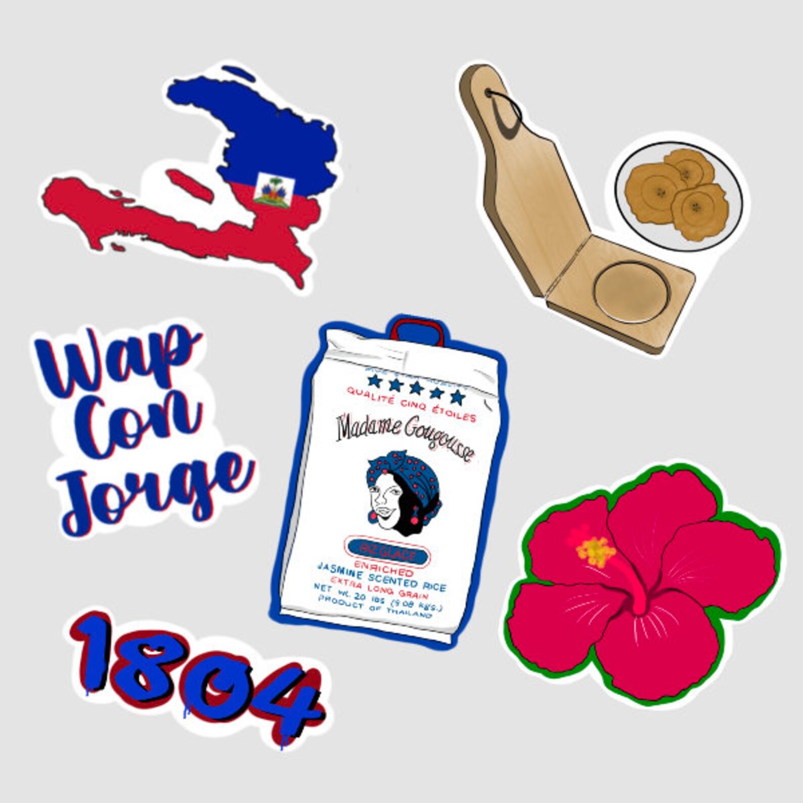 Haitian Stickers, Haitian Heritage Stickers, Haitian-haiti Pride ...