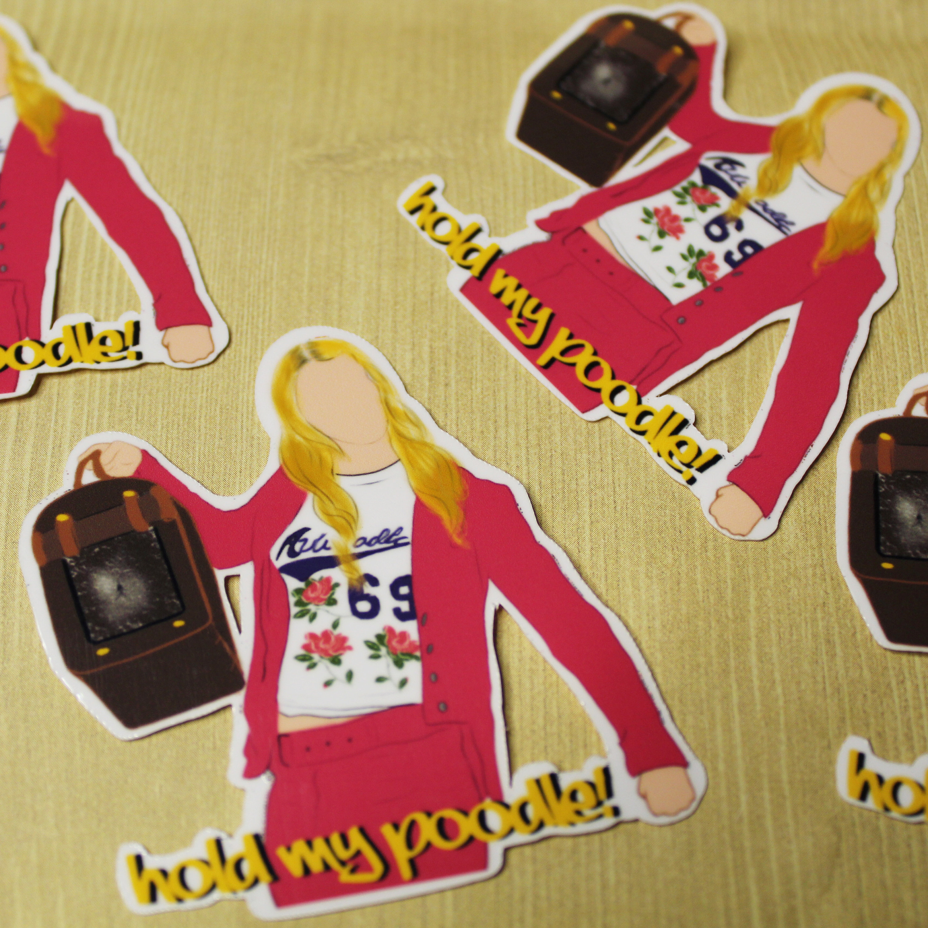 White Chicks “hold My Poodle” Vinyl Sticker, Water Bottle Sticker ...