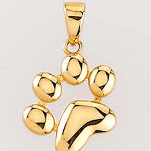 Dog Paw Pendant - Etsy