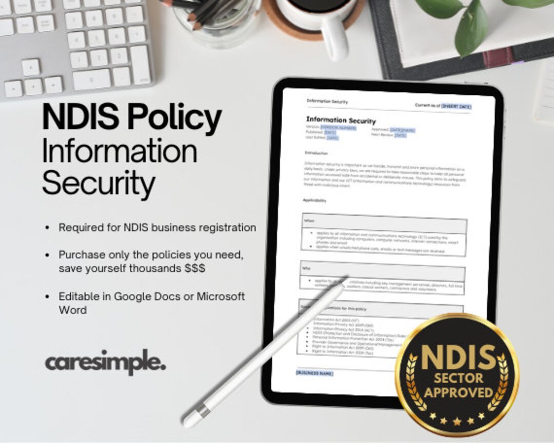 NDIS Policy - Information Security - Editable - Disability - NDIS ...