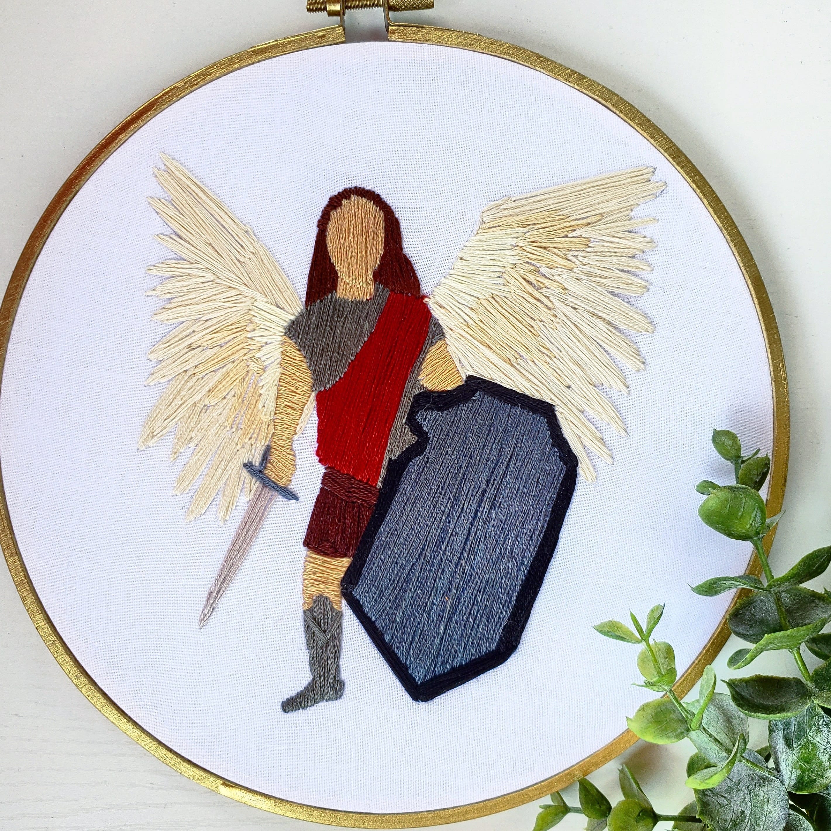 Saint Michael the Archangel Hand Embroidery Catholic Art - Etsy