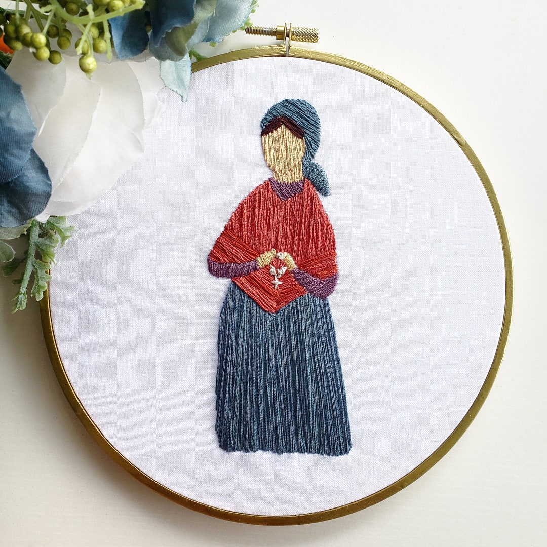 8 Inch: Single Saint Custom Embroidery - Etsy