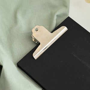 Table Stand With Golden Coloured Clip, Tabletop Menu Binder, Clipboard ...