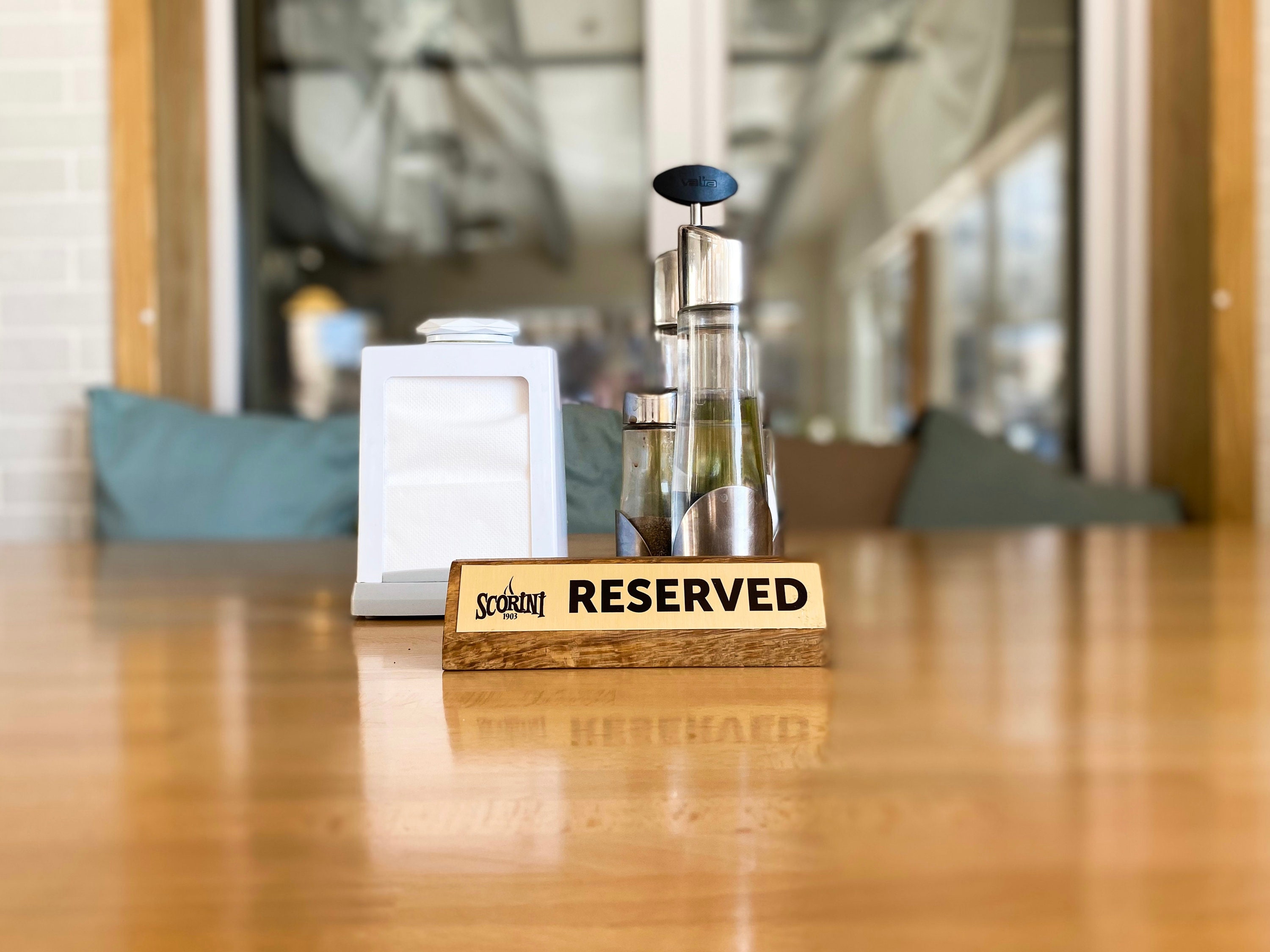 Tabletop Reserve Plate Reserved Table Sign Reserved Sign - Etsy