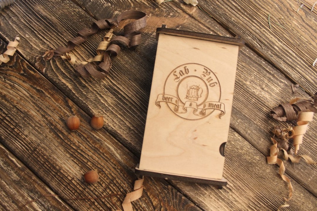 Wooden Bill Holder, Check Holder for Restaurant, Unique Check Presenter ...