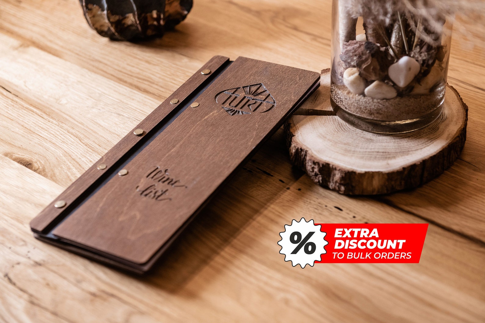 Wooden Menu-folder for Wine List Fastened on Leather Strap - Etsy