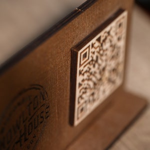 Tabletop QR Sign Stand, Cafe Scan to View Menu, QR Code Menu Display ...