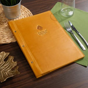 Hard Cover Menu Holder With Corner Mounting – Hospitality Drink Menu ...