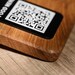 Acrylic QR Code Menu on Wooden Plate, Contactless Menu, Menu Board, QR ...