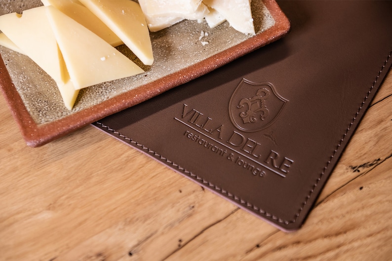 Custom Leather Placemat Restaurant Table Mat With - Etsy