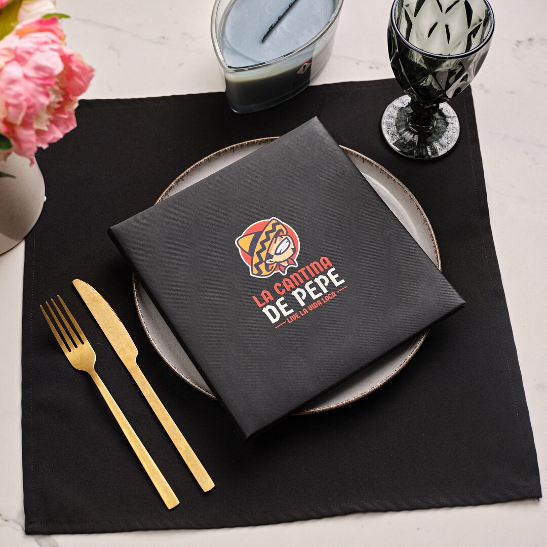 Custom Faux Leather Menu Binder: Restaurant Menu Holder, Modern Design ...