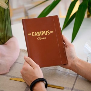 Leather Menu Cover With Fixing Plank for Sheets, Customizable Holder ...