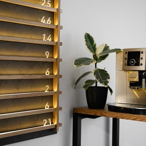 Illuminated Wall Menu Board, Hanging Menu Board With LED Strips Inside ...