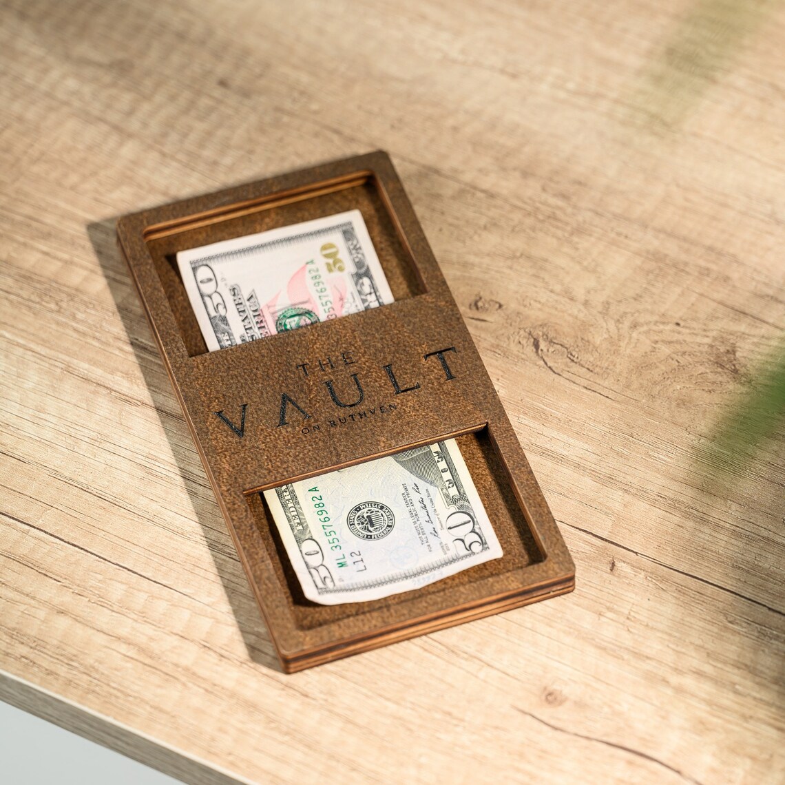 Customizable Wooden Bill Presenter, Restaurant Cafe Check Holder - Etsy
