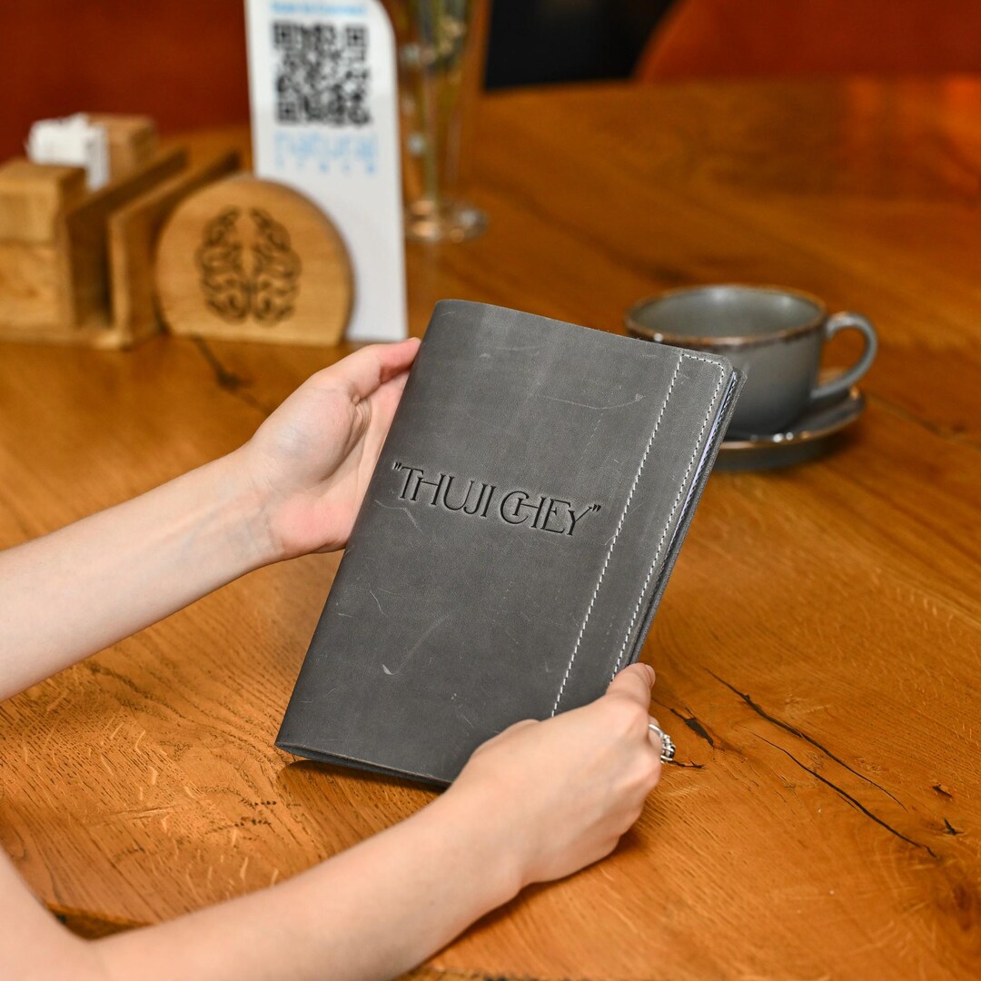 Leather Menu Cover for Half Letter and A5, Drink Menu Holder, Wine List ...
