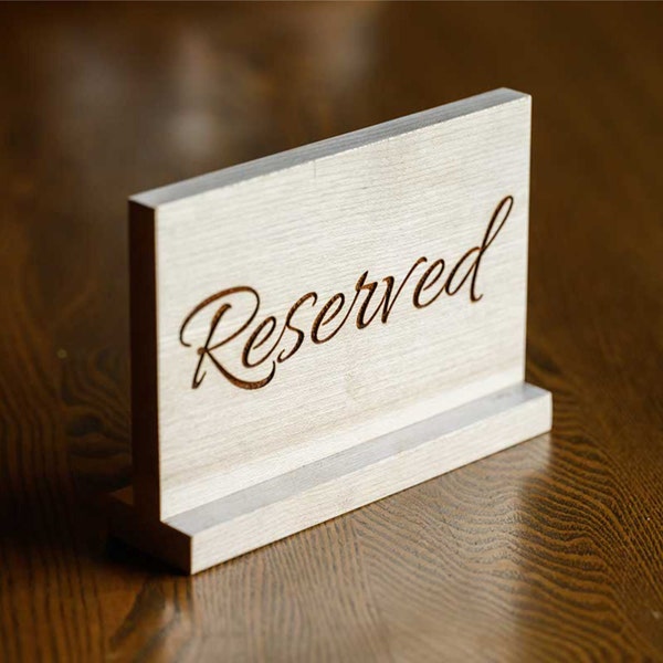 Reserved Table Sign - Etsy