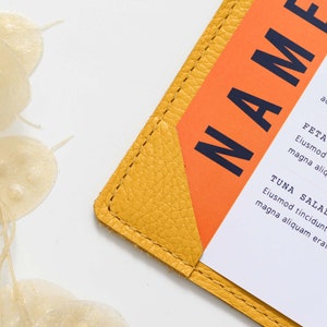 Leather Menu Card Holder With Personalization, Custom Menu Cover for ...