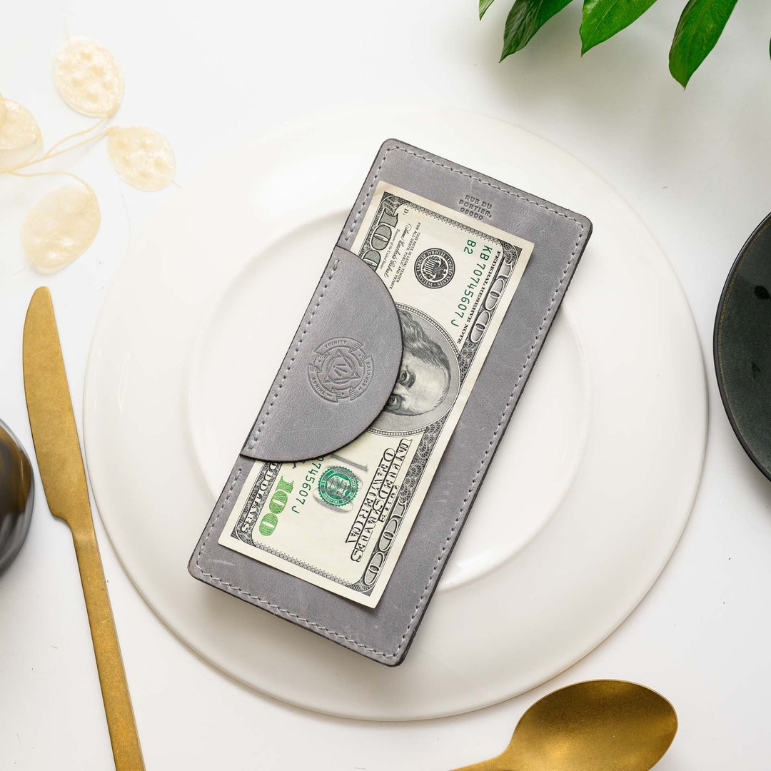 Leather Check Presenter, Dining Invoice Sleeve, Restaurant Checkbook ...