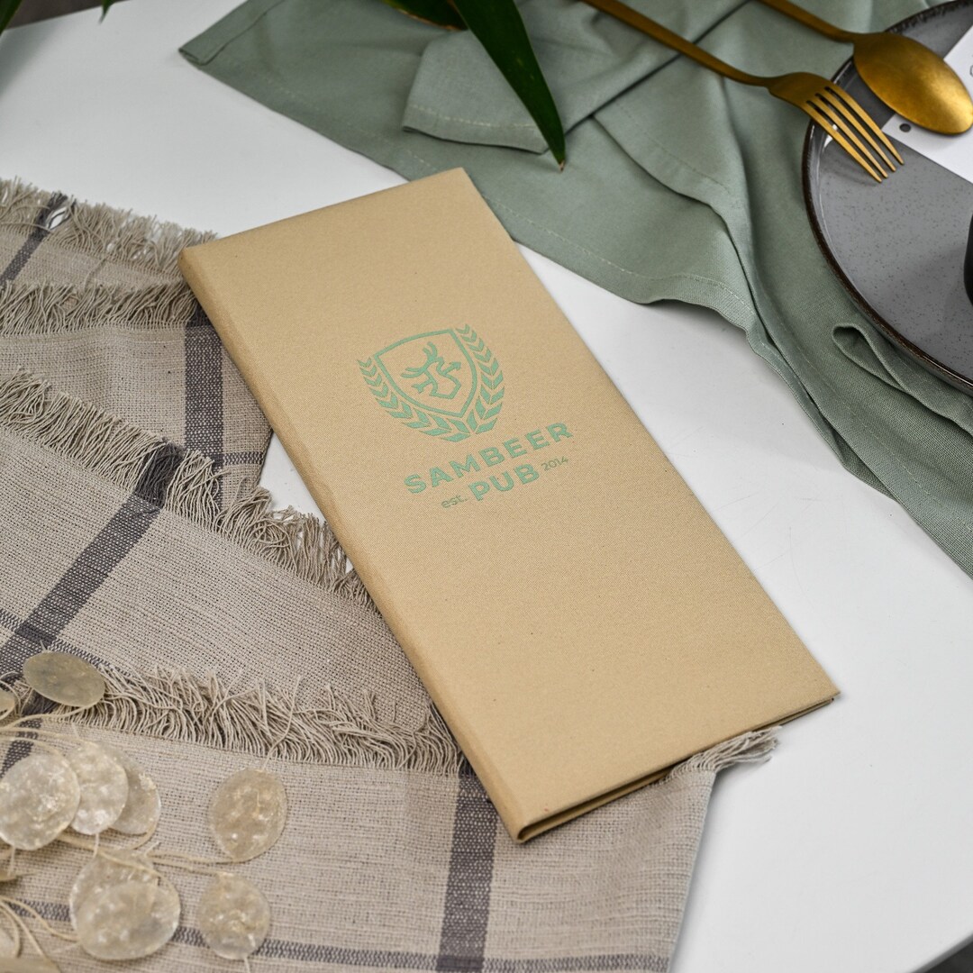 Fabric Restaurant Wine List Folder, Menu Cover With Logo Printing ...