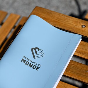 Leather Drink Menu Cover With Ring Binder Mechanism, Personalised Menu ...