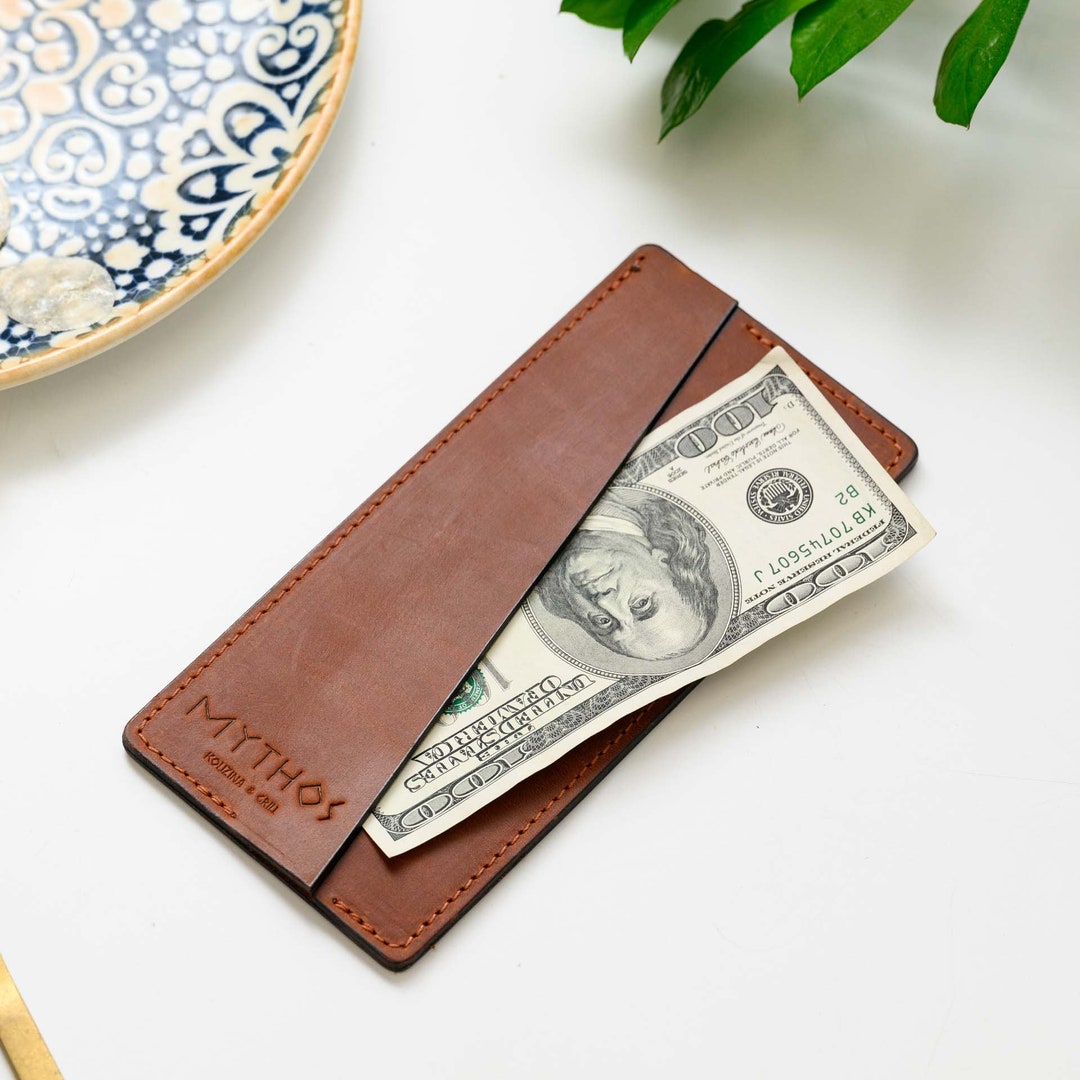 Leather Bill Envelope, Check Holder for Restaurant, Leather Check ...