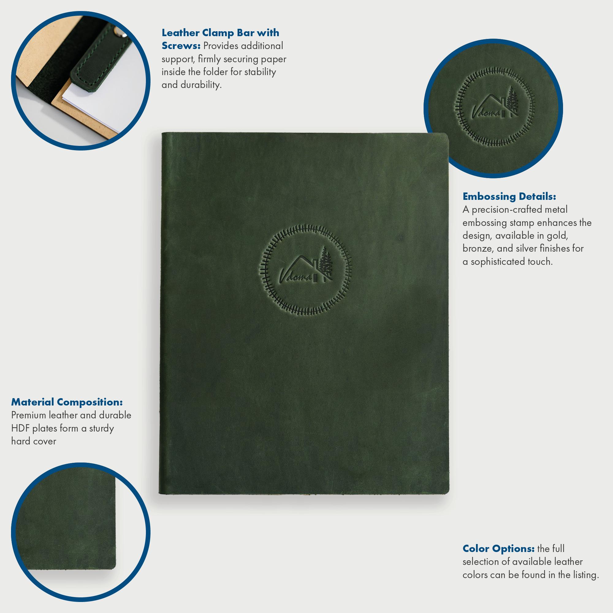 Hard Cover Menu Holder, Leather Menu Cover, Menu Holder With Embossing ...