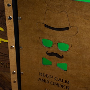 Customized Wooden Menu Folder With Cut Out Menu Holder - Etsy