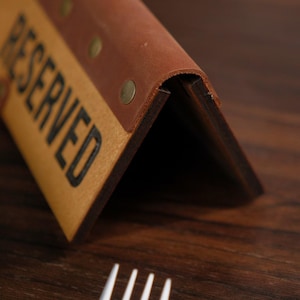 Personalized Wooden Reserved Table Sign – Custom Engraved Restaurant ...