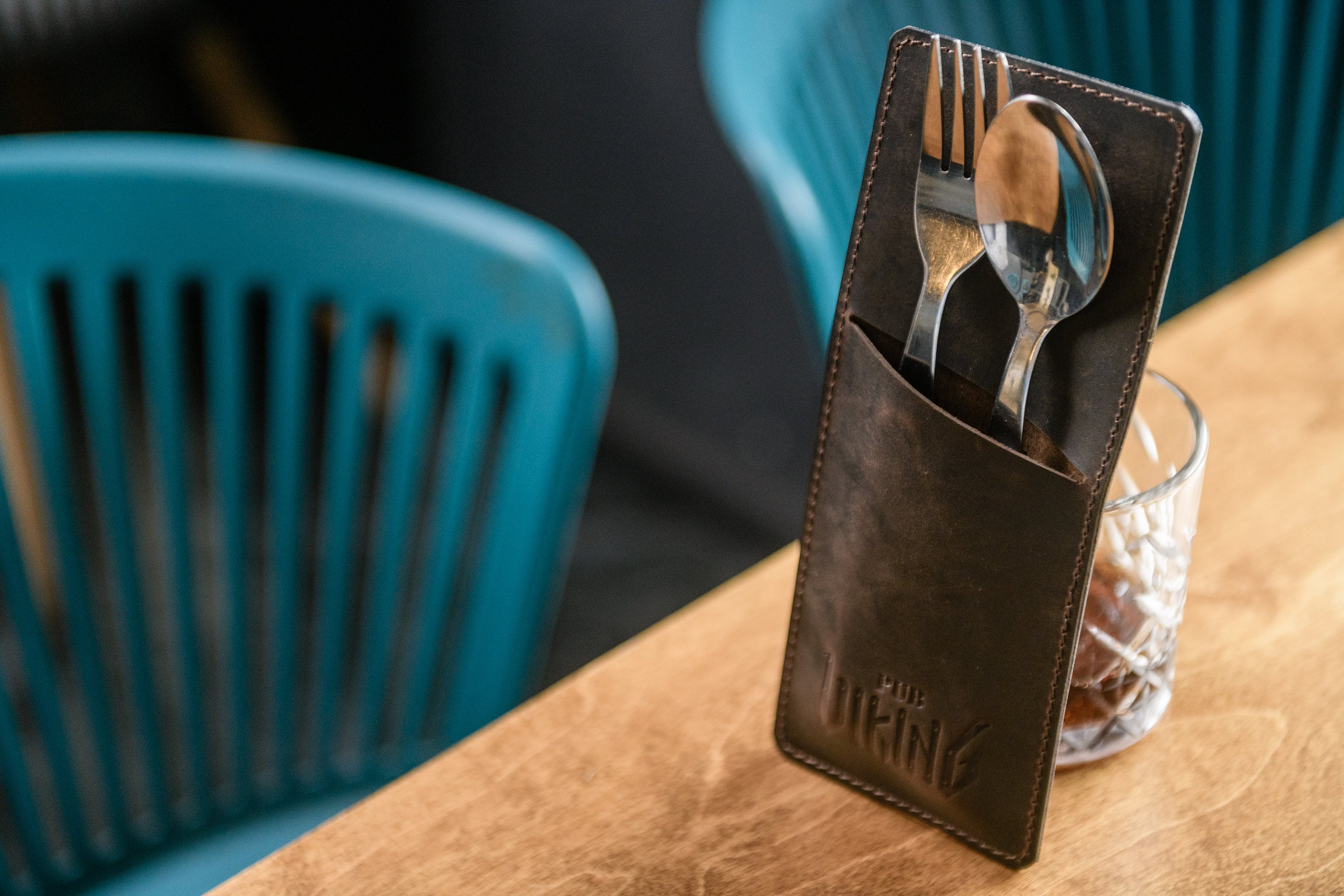 Leather Cutlery Holder, Restaurant Cutlery Case, Custom Cutlery Holder ...