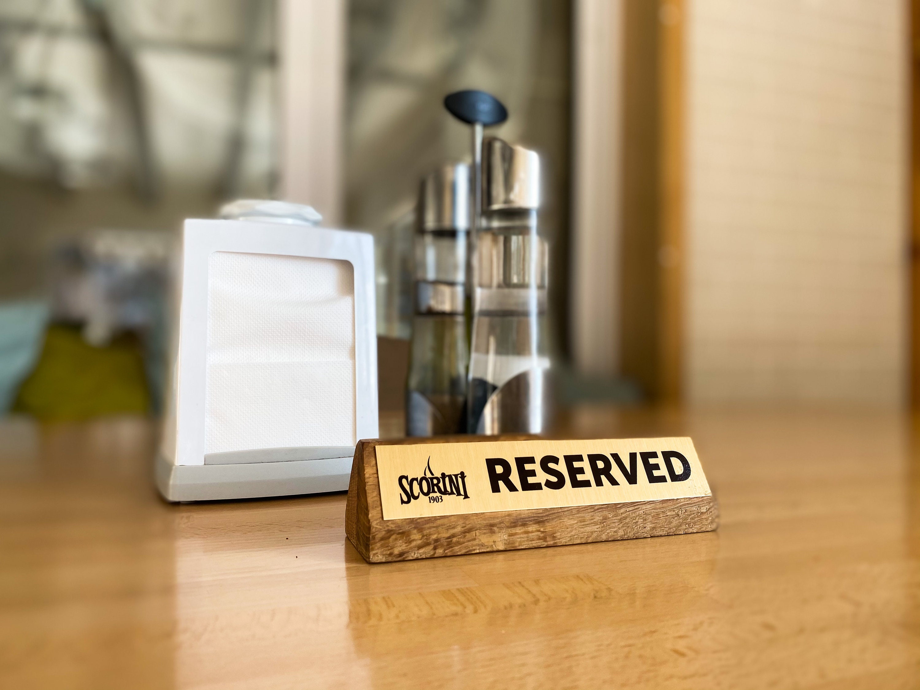 Tabletop Reserve Plate Reserved Table Sign Reserved Sign - Etsy