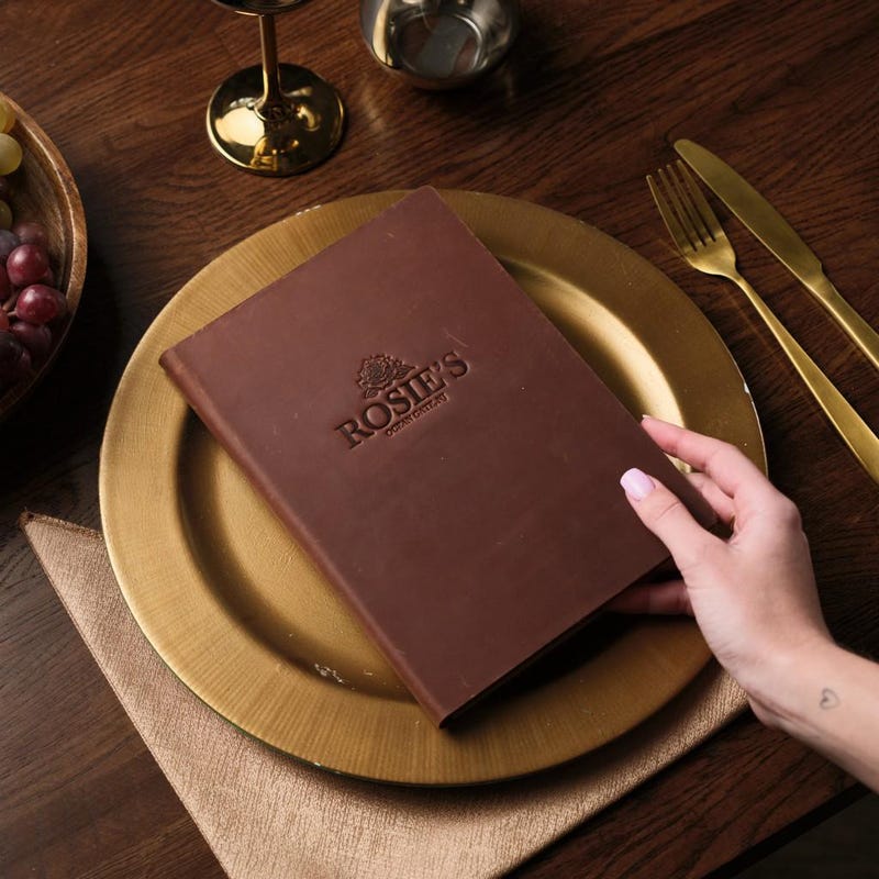 Menu Hard Cover Book - Etsy