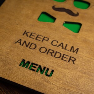 Customized Wooden Menu Folder With Cut Out Cover Menu Holder - Etsy